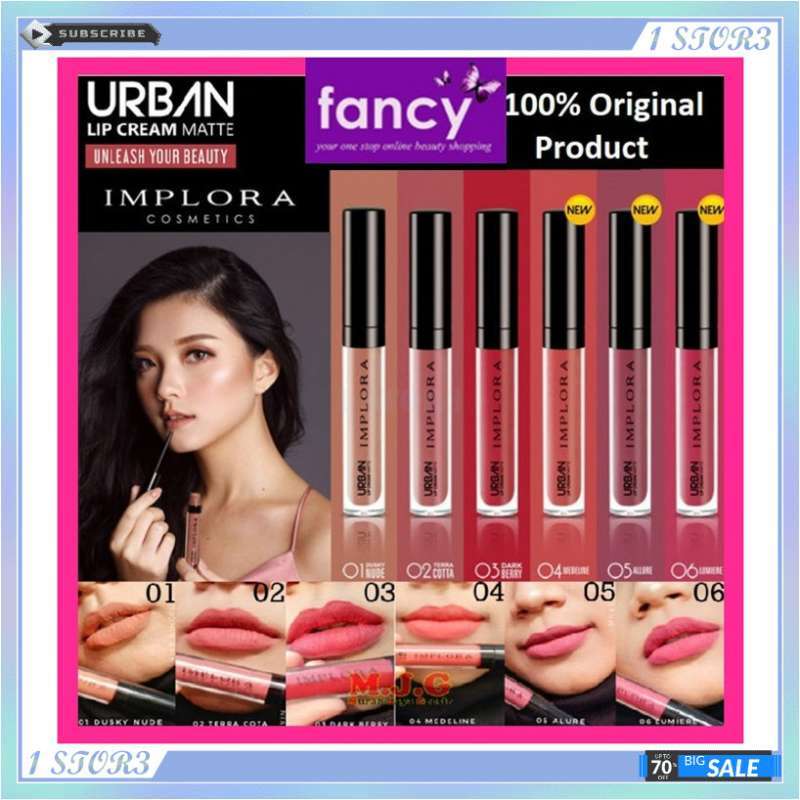 Promo Implora Urban Lip Cream Matte Lip Velvet New-13 Hazelnude Diskon ...