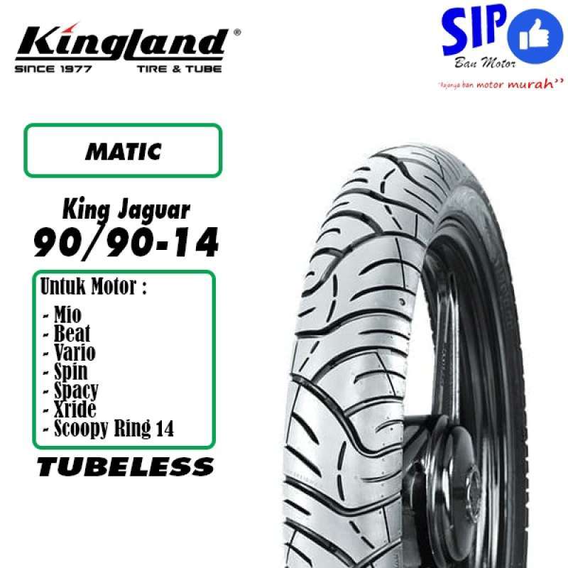 Jual Ban motor matic Kingland King Jaguar 90 90 14 tubeless beat mio ...