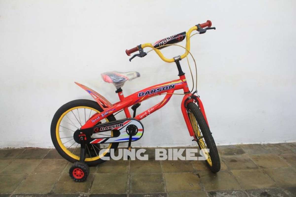 Jual Sepeda BMX anak-anak ukuran 18 Darson Sport warna Merah di Seller ...