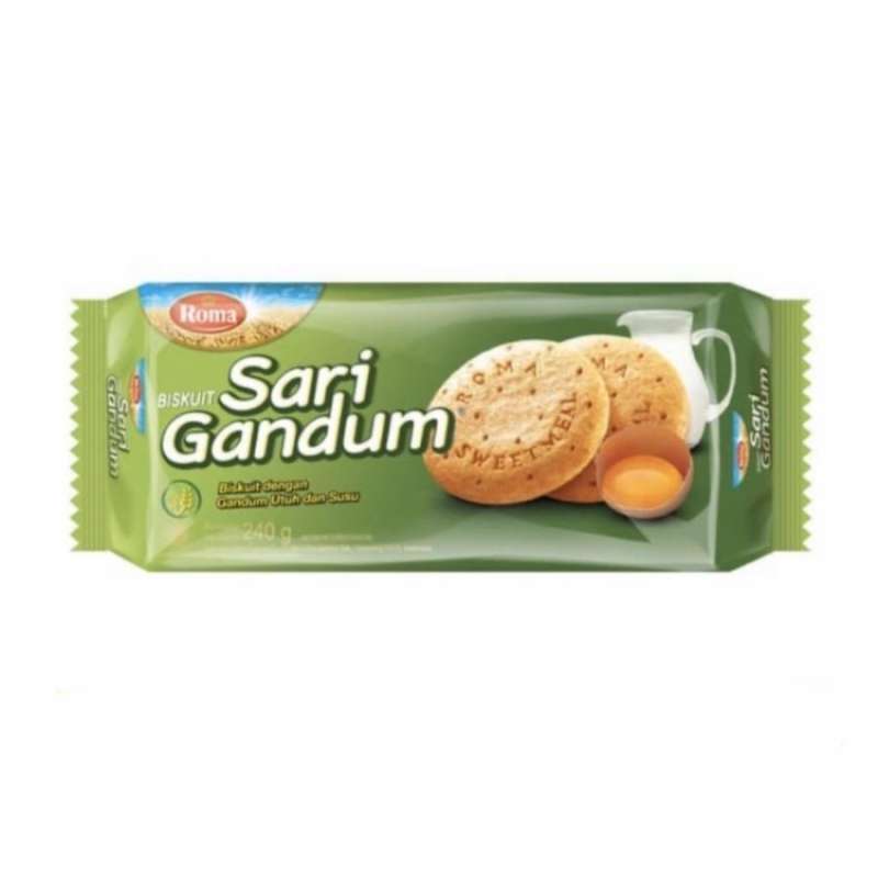 Jual Roma Biskuit Sari Gandum Original Family Pack 240gram 240 gram di ...