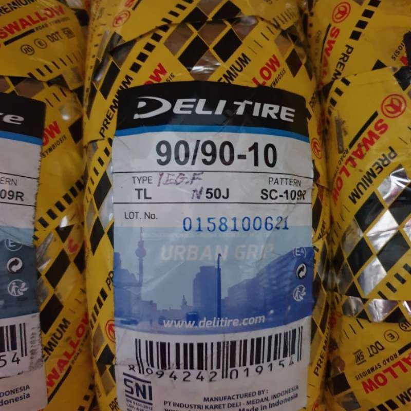 Jual Ban Tubles Swallow Ukuran 90 / 90 Ring 10 Vespa Sprint PX Excel SNI di Seller KINGKONG ...