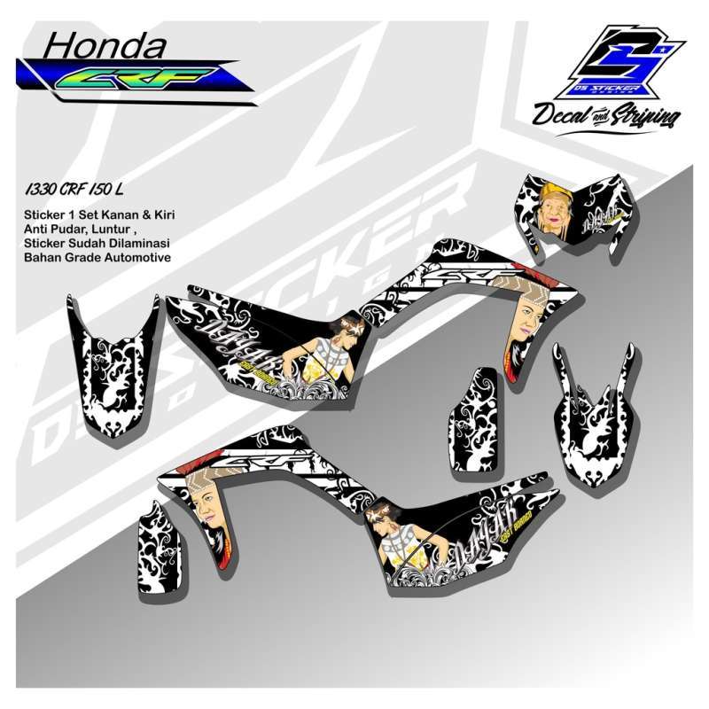 Jual 1330 Sticker Striping Semi Full Motor HONDA CRF 150 L List Variasi ...