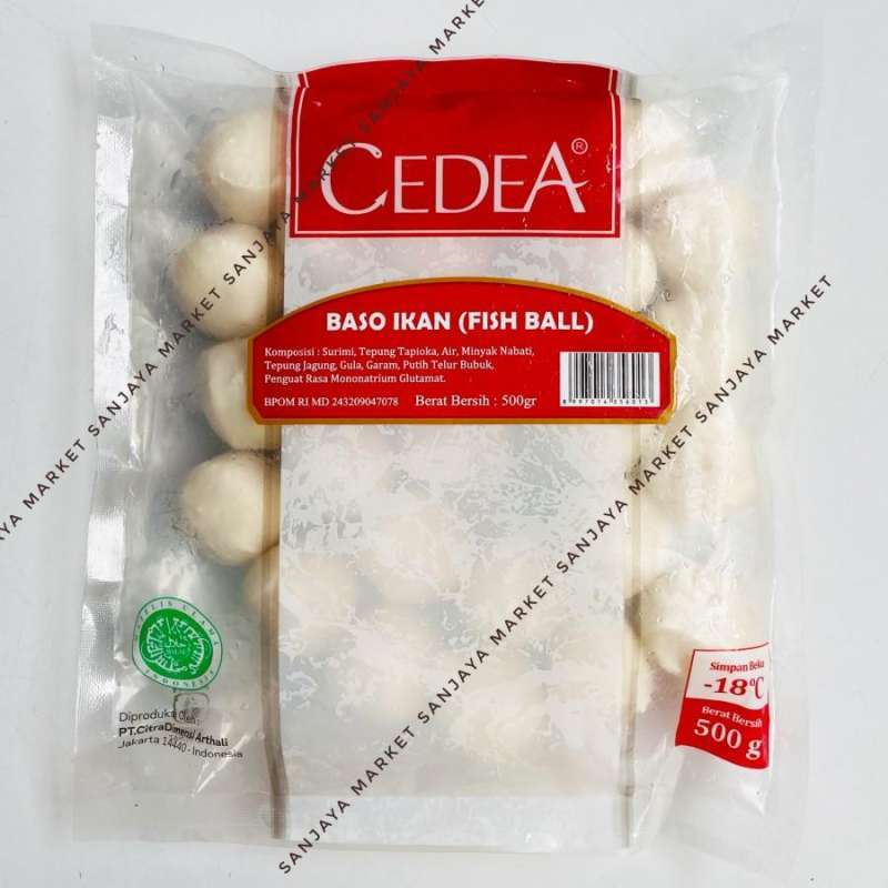 Jual Cedea Bakso Baso Ikan Putih Fish Ball 500gr Ready Bandung Enak ...