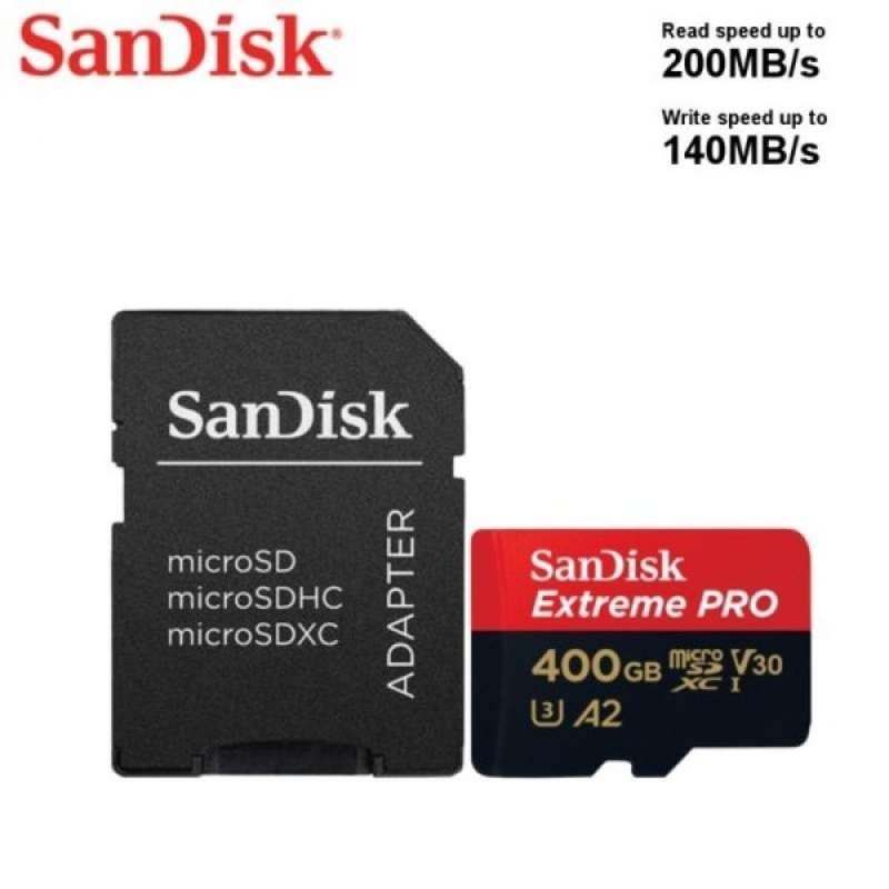 Jual SanDisk Extreme Pro MicroSD 400GB A2 200MB/s V30 U3 4K di Seller ...