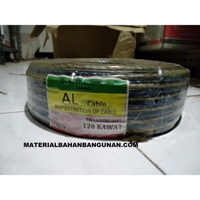 Jual Kabel Listrik Transparan Biru 120 Kawat AL Cable Per 1 Meter Depok ...