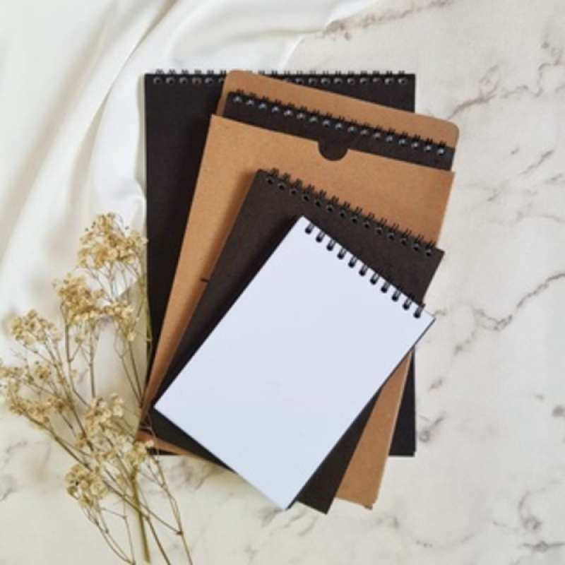 Jual NOTEBOOK A6 BUKU TULIS A6 BUKU SPIRAL ATAS A6 BUKU CATATAN ...