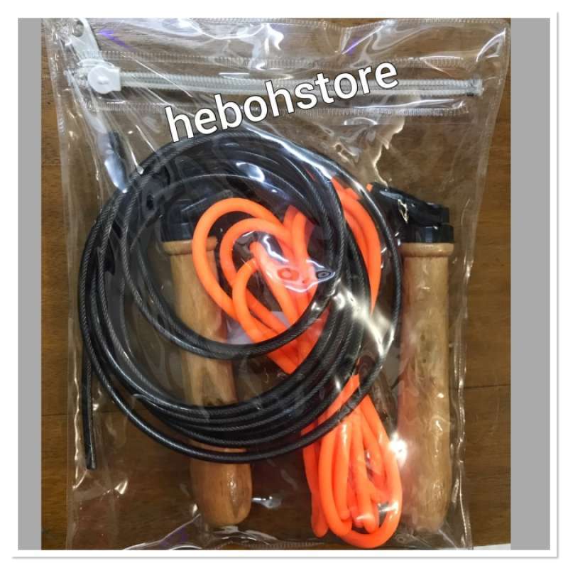 Promo SKIPING KAYU JUMP ROPE /LOMPAT TALI KAYU SLING BAJA Diskon 5% di ...