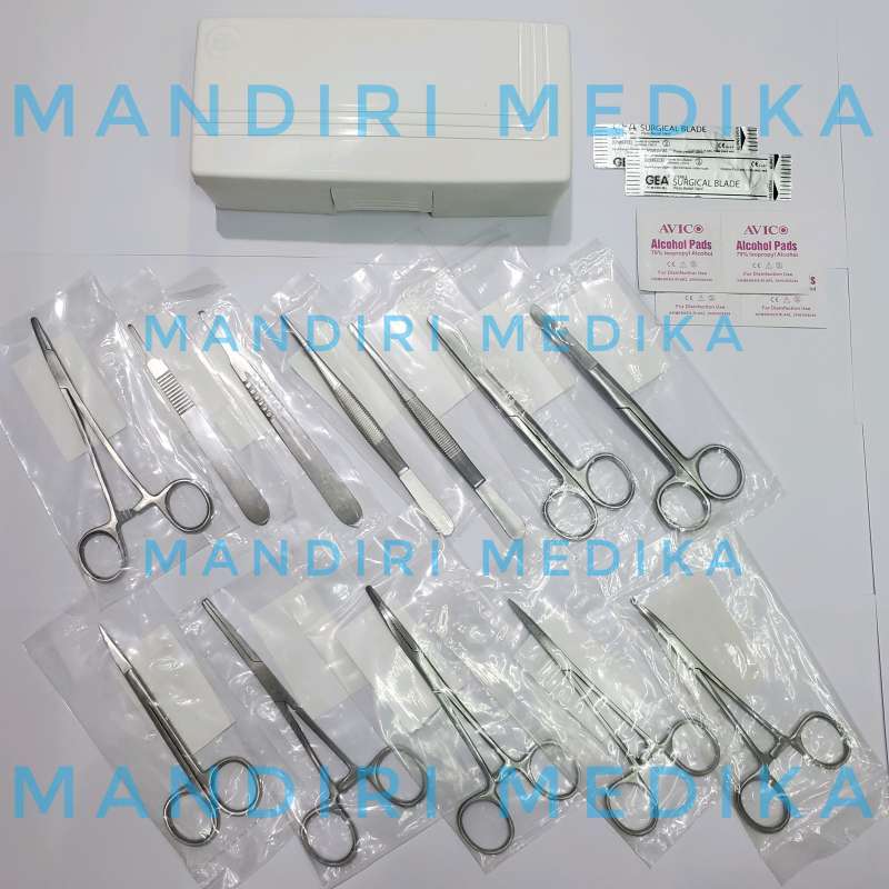Jual Hecting Set Alat Rawat Luka Spitze Box Plastik 14 Macam Item di ...
