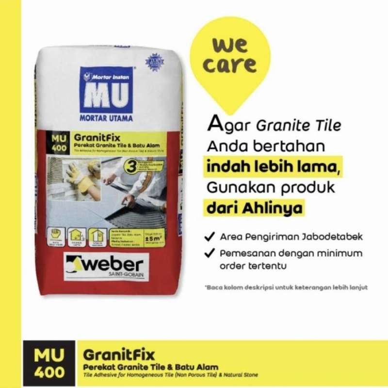 Jual Semen Perekat Pasang Keramik Granit Dinding MU400 Granitfix 25kg ...