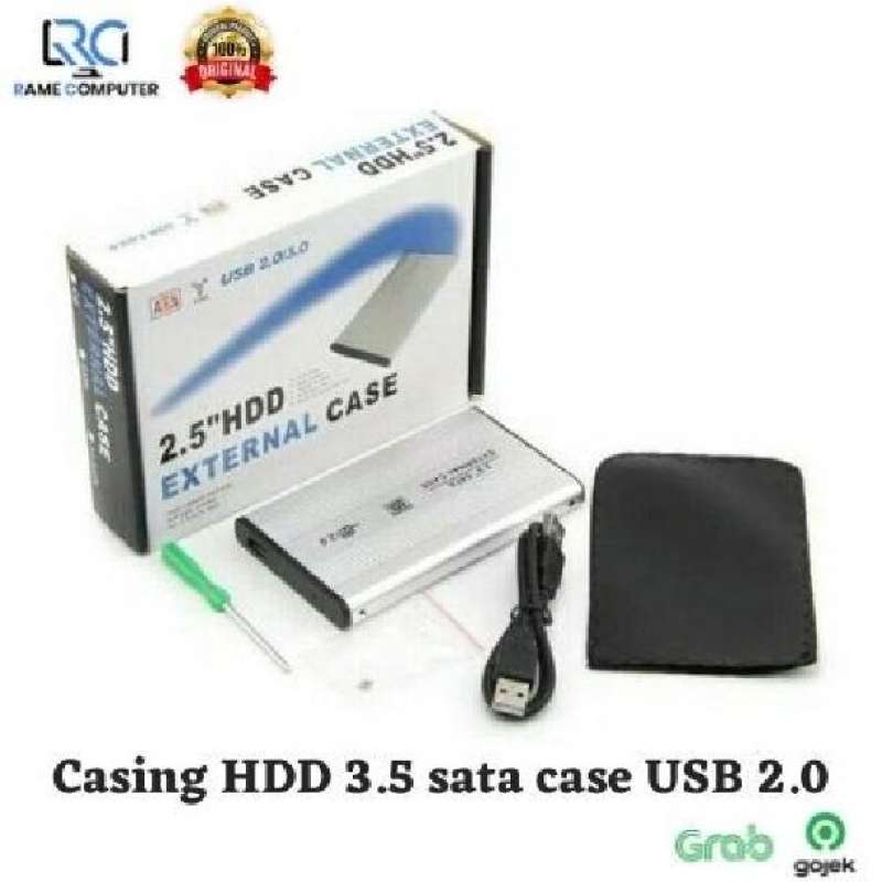 Jual Casing HDD 3.5 sata Eksternal External 3,5 inch case USB 2.0 ...