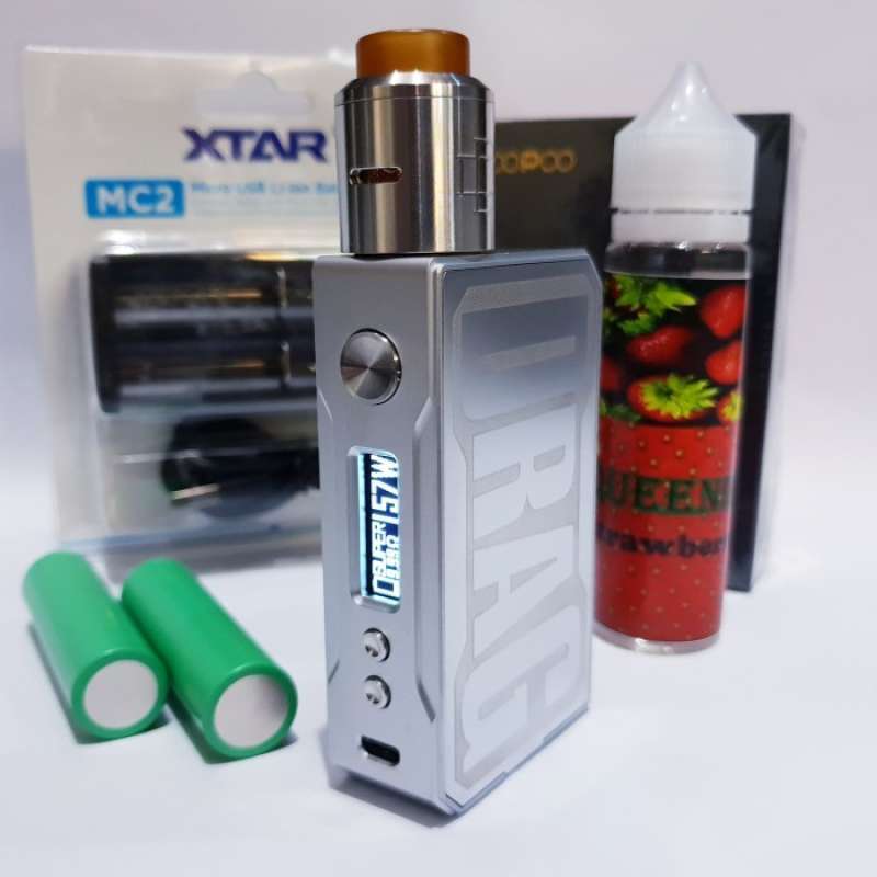 Jual Paket Siap Ngebul Hemat Mod Voopoo Drag 157 Watt Kit Rda Vape ...