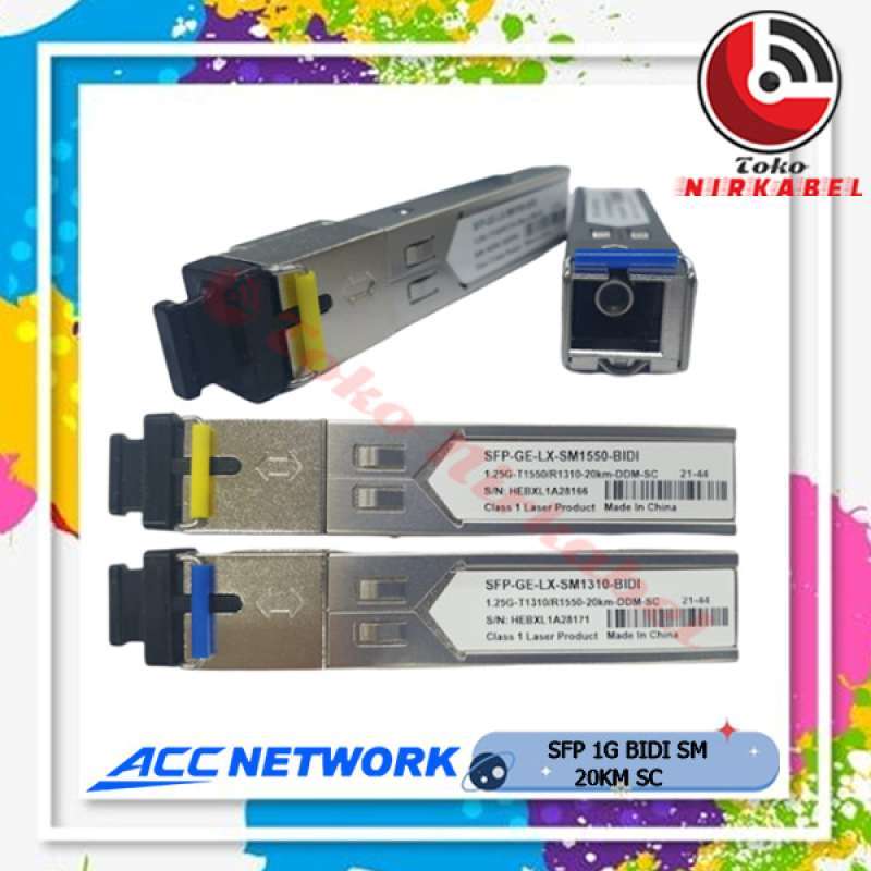 Promo Sfp 1G Bidi 20Km L Singlemode Sc Mikrobits, Mikrotik, Cisco ...