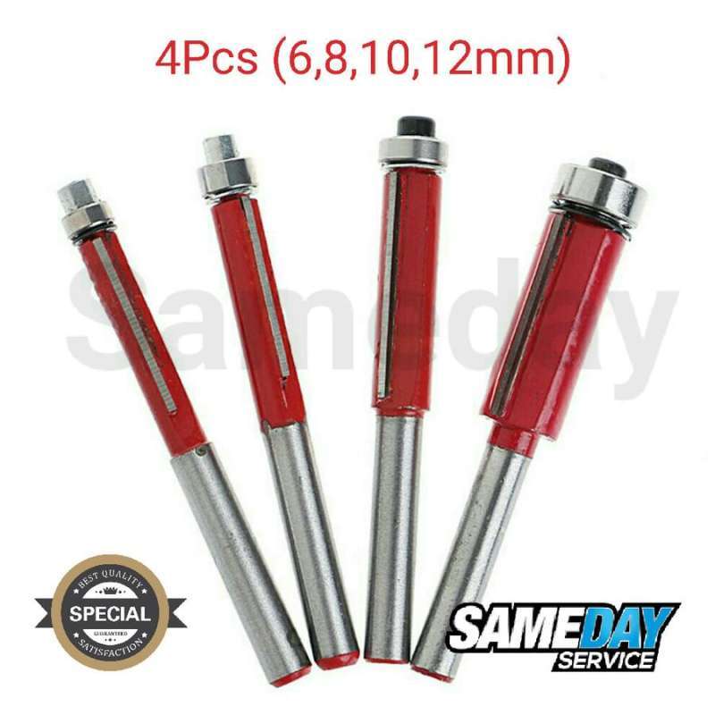 Jual Mata Profil Straight Flush Trimmer Router Bits Top Bearing Hpl ...