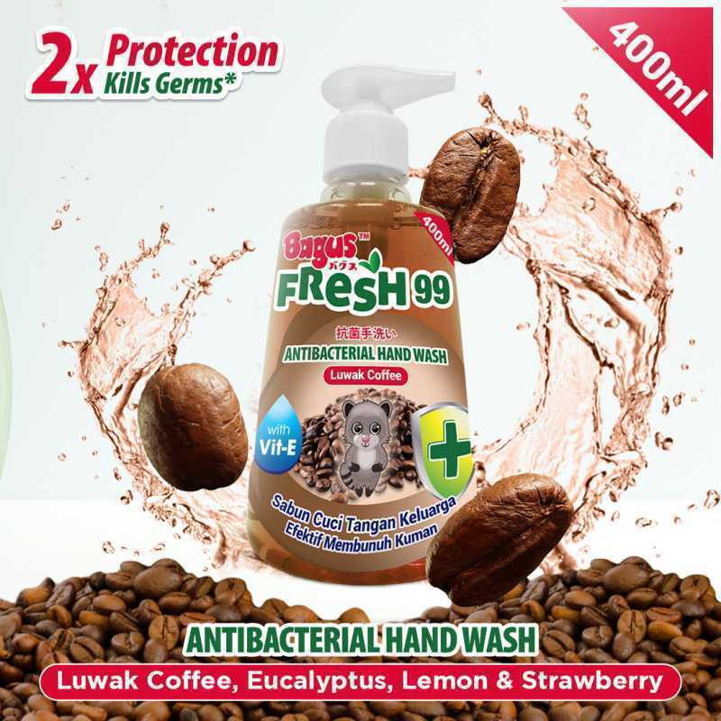 Jual Bagus Fresh99 Hand Soap Luwakcof Pu 400m Di Seller Frestive ...
