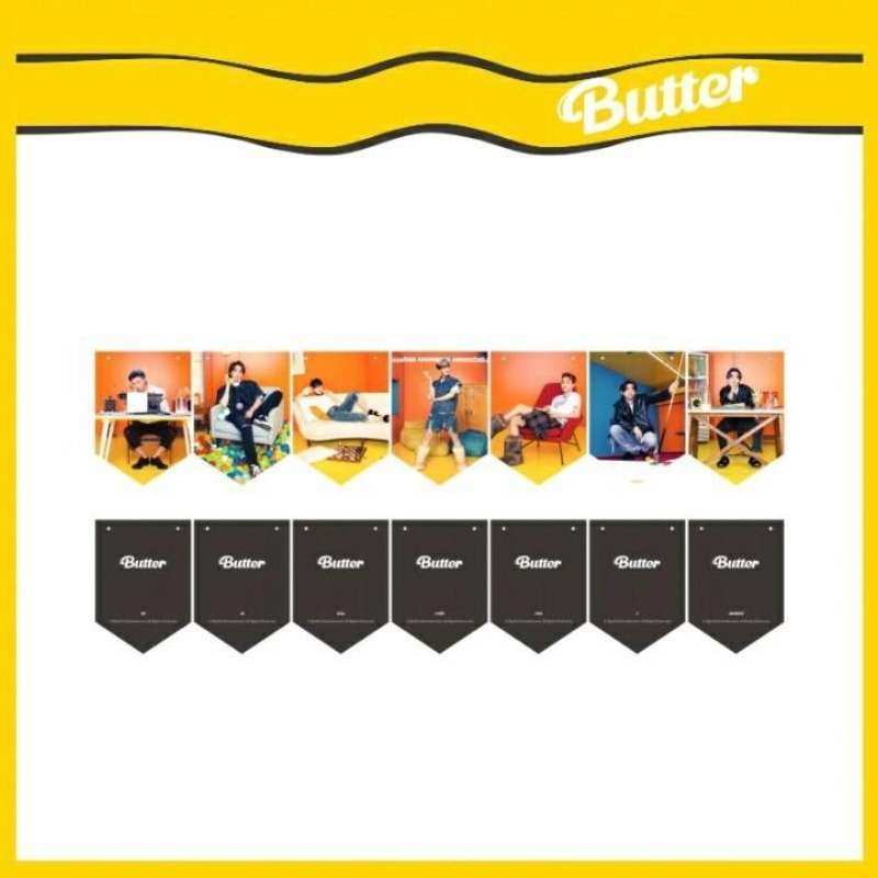 Jual KPOP BTS Butter Banner Flags Set HD Flag Poster Wall Decor di ...
