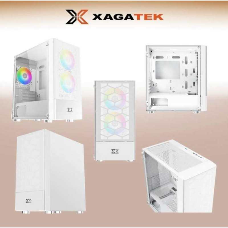 Jual Casing Gaming Xagatek Oreo M-atx With 3 Fan Argb Tempered Glass ...