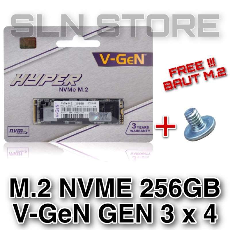 Promo Ssd 256Gb Nvme M.2 / M2 V-Gen Hyper 256 Gb Pcie Solid State Drive ...
