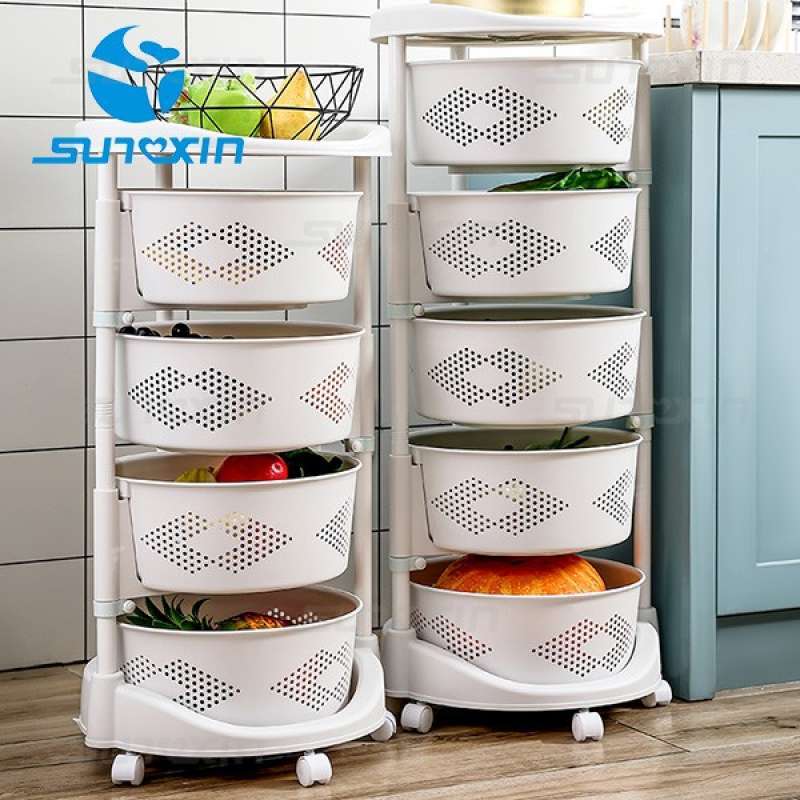 Promo Sunxin - Rak Dapur Plastik - Tempat Penyimpanan Sayur Atau Barang ...