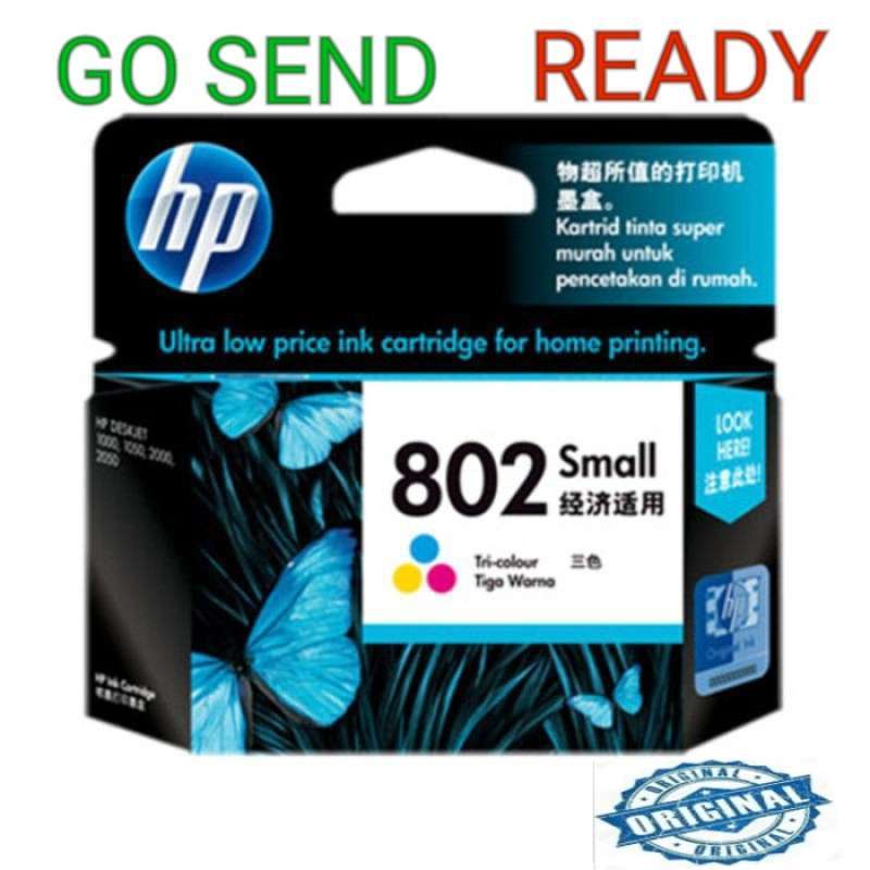 Jual Hp 802 Small Original Colour Ink Catridge Warna Kecil Printer di ...