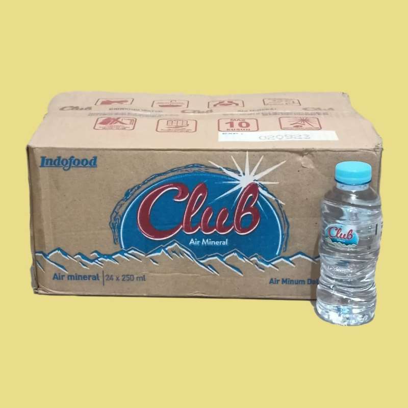 Jual CLUB Air Mineral Botol Mini Genggam 250ml [24 botol] di Seller ...