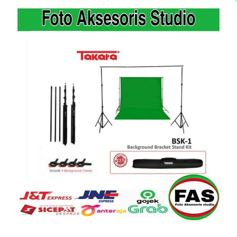 Promo Paket Stand Background + Background Green Screen 3 X 6 Meter ...