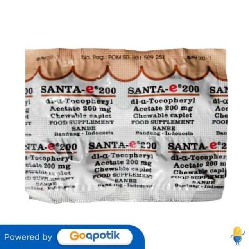 Jual SANTA E 200 IU STRIP 4 KAPLET di Seller Cv. Apotek Merapi Mandiri ...