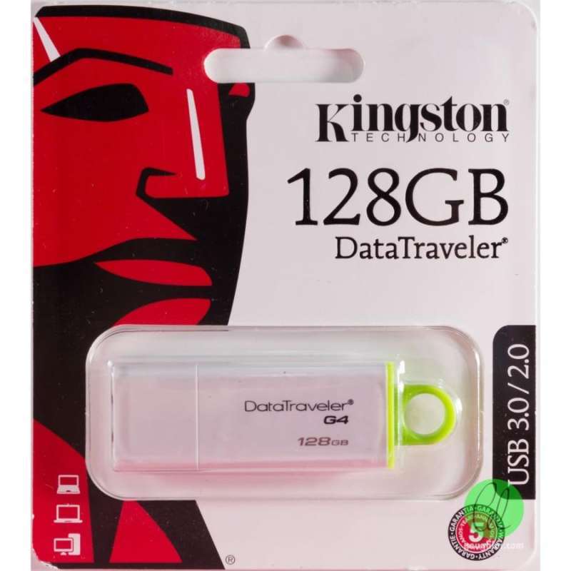 Jual Flashdisk Kingston 128GB USB 3.0 Data Traveler G4 DTIG4/128G ...