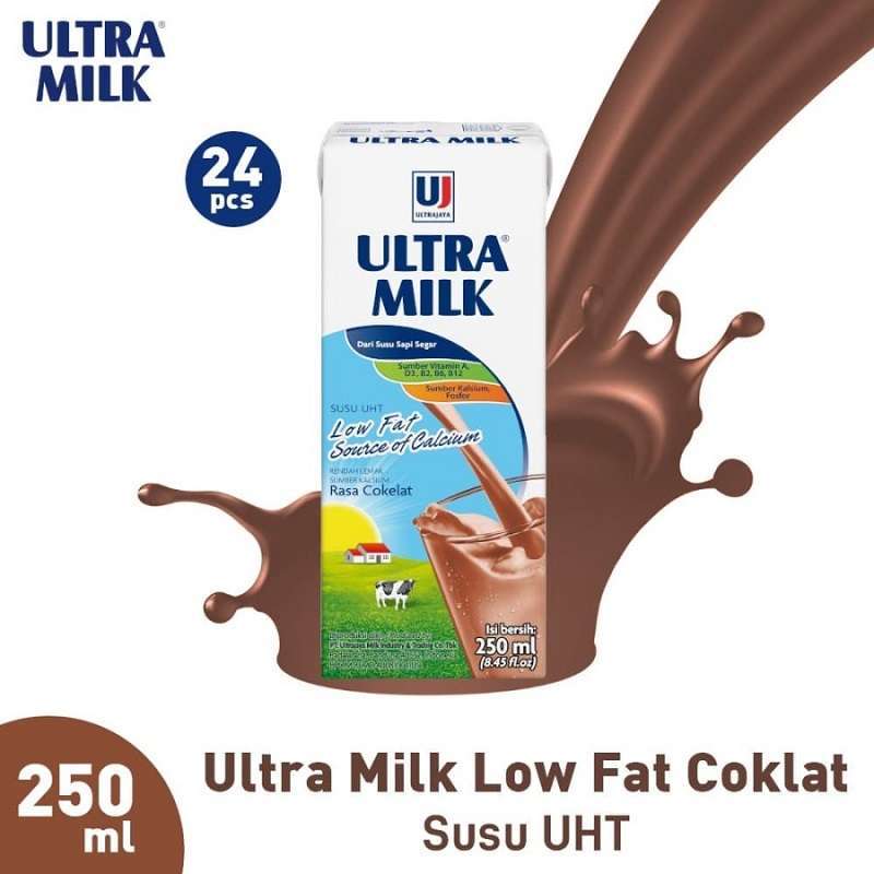 Jual Ultra Milk Low Fat Coklat Susu Uht [250 Ml/ 24 Pcs/ Karton] Di Seller Langgan Fbb - Gudang ...