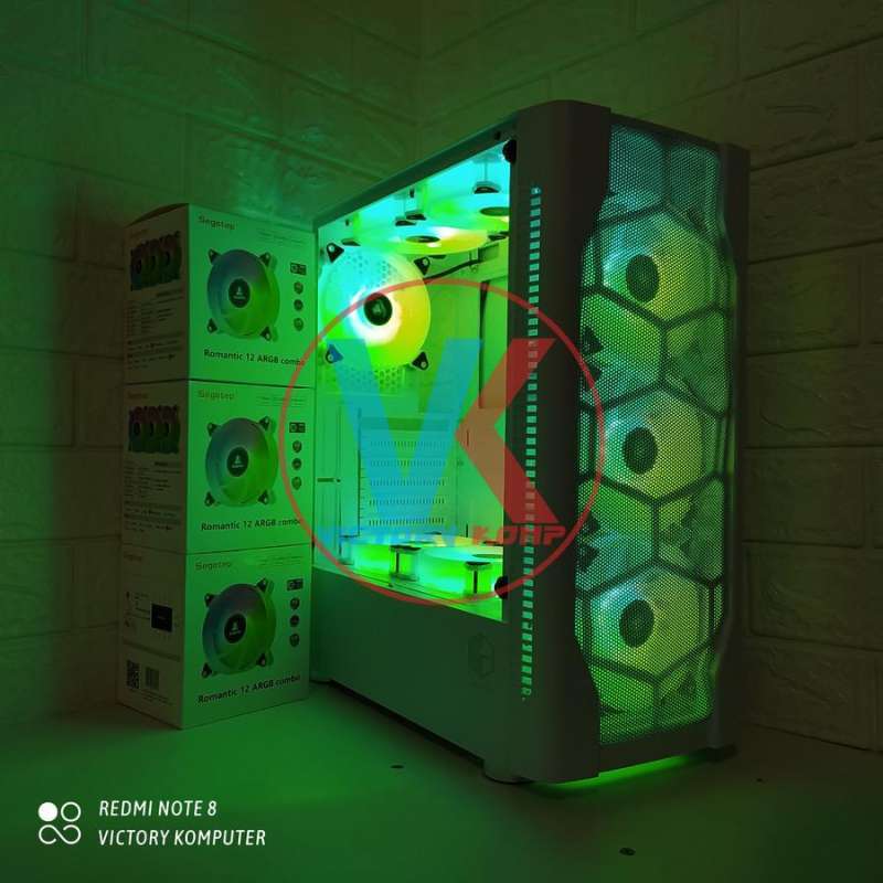 Jual Cube Gaming Byron White Atx Gaming Case Di Seller Victory Komputer ...