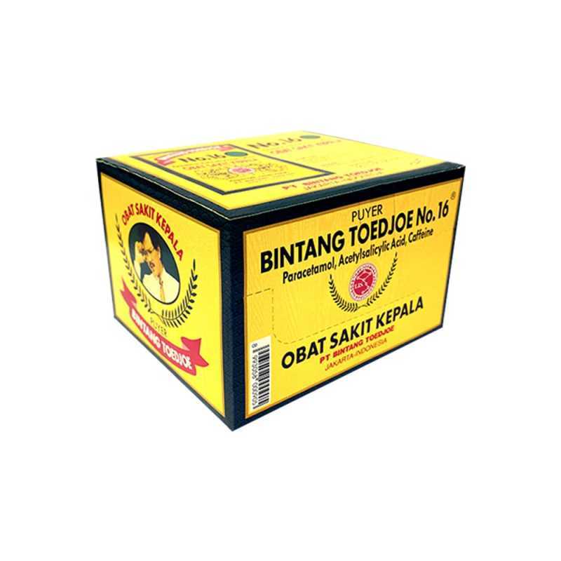 Jual Obat Puyer Pereda Sakit kepala No.16 Bintang Toedjoe (1 Pack 120 ...