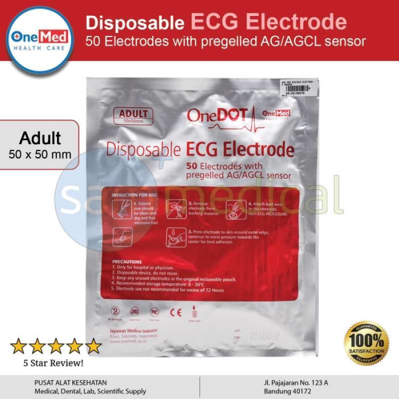 Jual One Med ECG atau EKG Electrode Dewasa per 50pcs di Seller SAM ...
