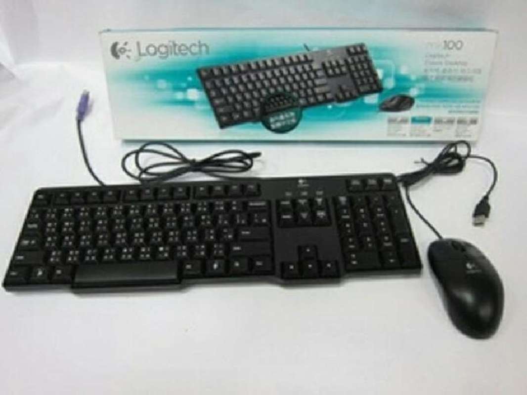 Jual Logitech Mk100 Mouse Keyboard Combo / Mk 100 Usb / Ps2 Original Di ...