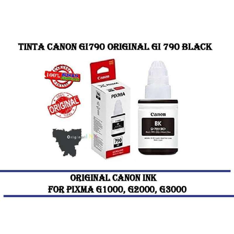 Jual Tinta Canon Gi790 Black Ink Cartridge Original Gi 790 Di Seller ...