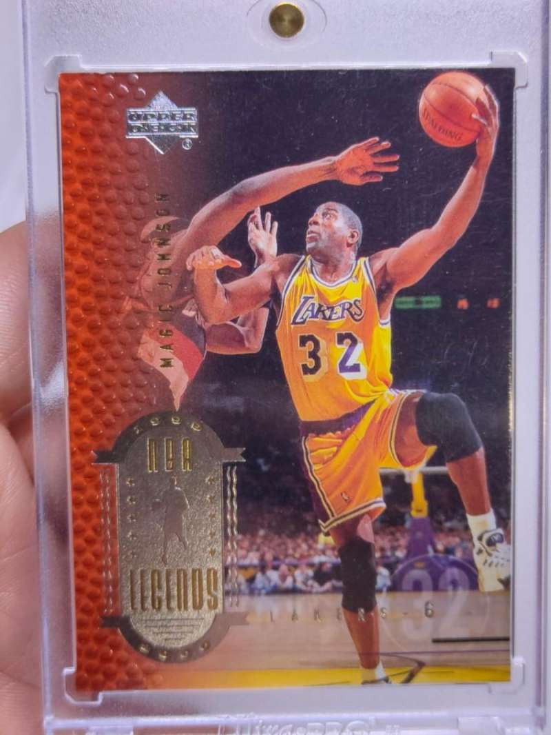 Jual ORIGINAL kartu basket NBA Legends Magic Johnson LAKERS -VERY RARE ...