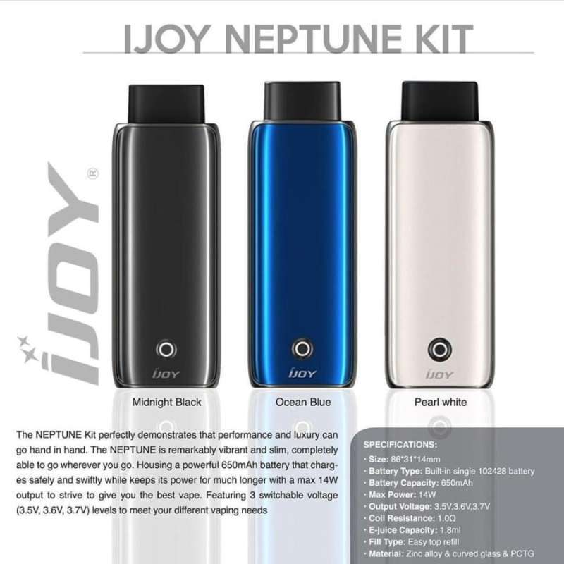Jual Ijoy Neptune Pod Starter Kit 100% Authentic - Ijoy Neptune 650W ...