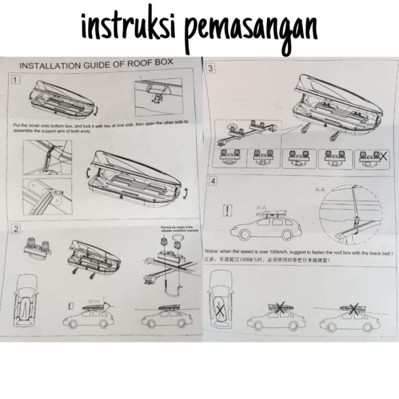 Jual Roof Box Besar Kapasitas 600 Liter (roofbox Mobil Kuat Untuk ...