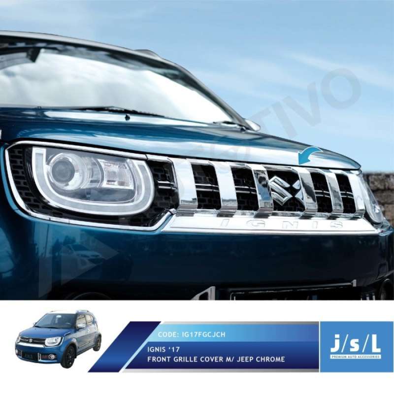 Jual Suzuki Ignis Grille Depan Model Jeep/Front Grille Cover M/ Jeep ...