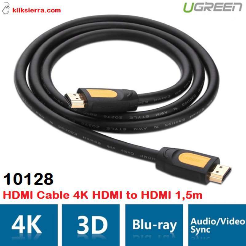 Jual Ugreen Hdmi Cable 4K Hdmi To Hdmi 1.5M Kabel Ethernet Audio 10128 ...