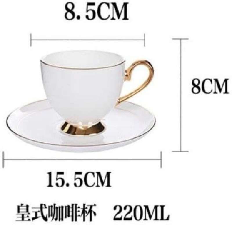 Jual Cangkir Kopi Keramik Putih Elegant Coffee Tea Cup Ceramic With ...