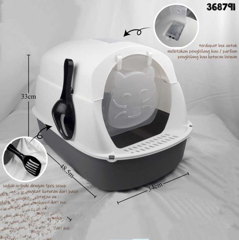 Promo Cat litter box Kucing Automatic Door / Tempat pasir Kucing Besar ...