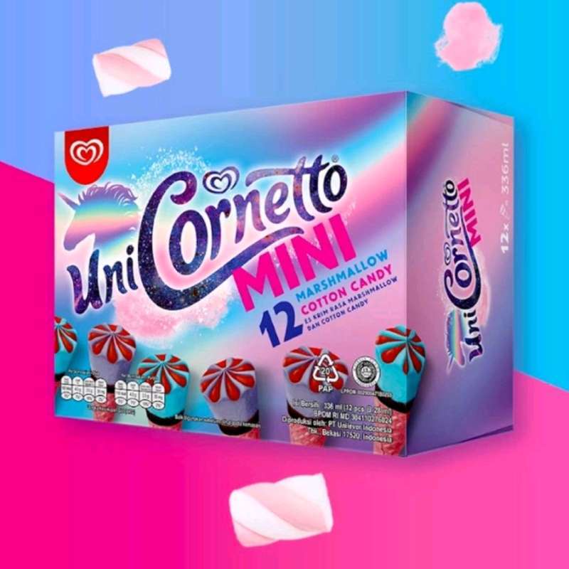 Jual Cornetto mini unicorn isi 12 -- ice cream Wall's di Seller toko ...