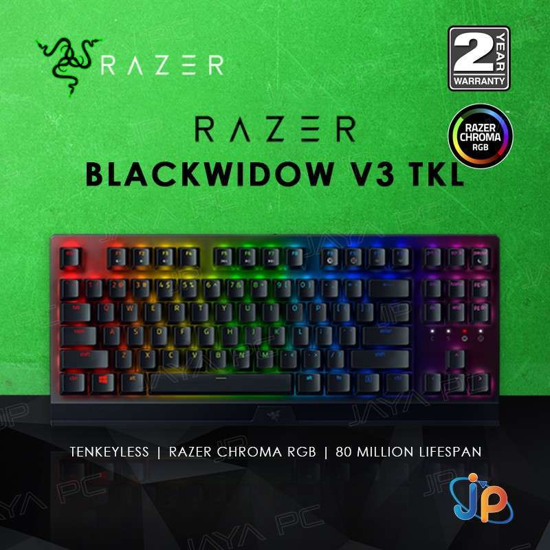 Jual Keyboard Gaming Mechanical Razer BlackWidow V3 Tenkeyless TKL RGB ...
