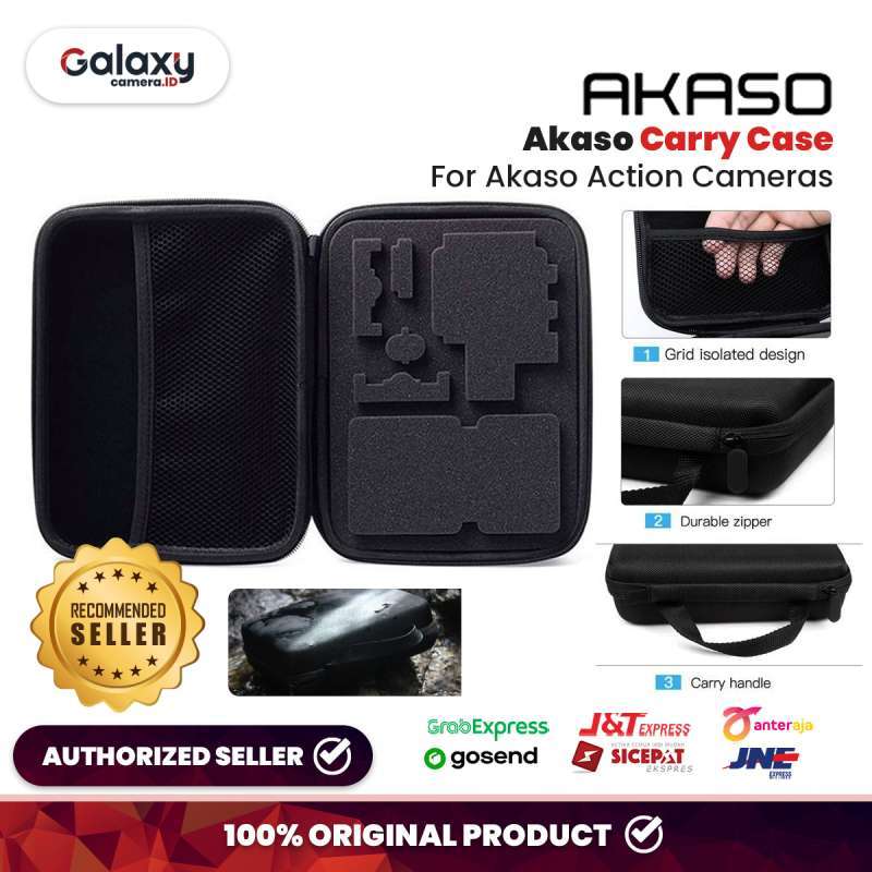 Jual Akaso Carry Case Safe Carrying Case For Akaso Action Cameras Original - Hitam di Seller ...