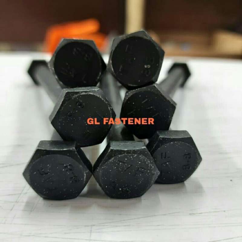 Promo Baut Mur Baja 8.8 M22 X 130 Htb Grade 8.8 Kunci 32 Half Drat P2.5 Ht Diskon 3% Di Seller ...