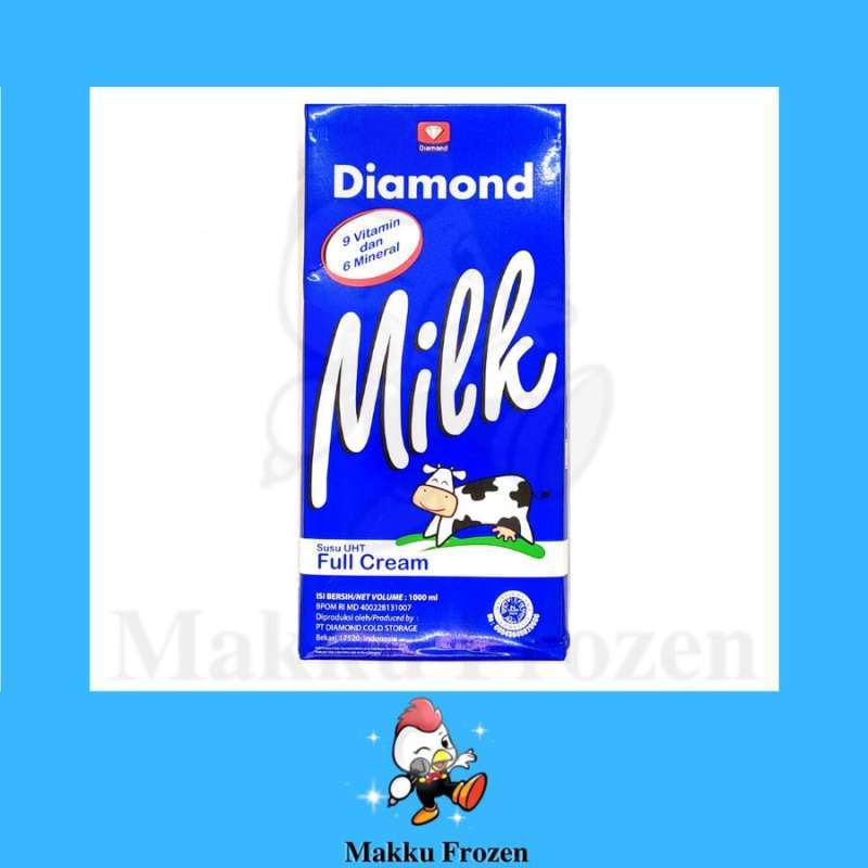 Jual Diamond Susu UHT Full Cream 1 Liter 1000ml Susu Sapi Segar, Halal ...