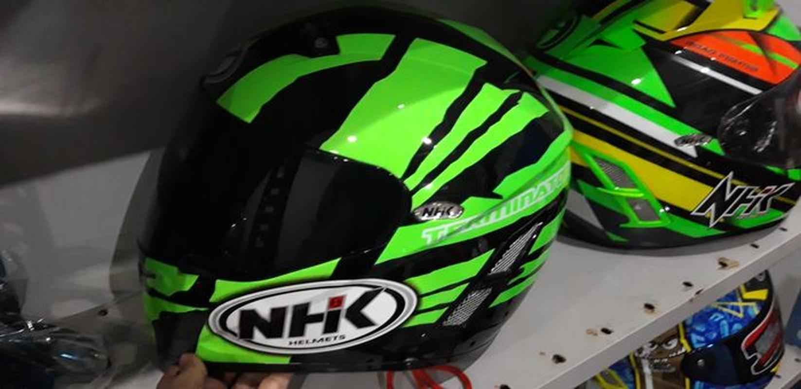 Jual Helm NHK GP Pro GPPro Fullface Terminator Black Green Livery GP ...
