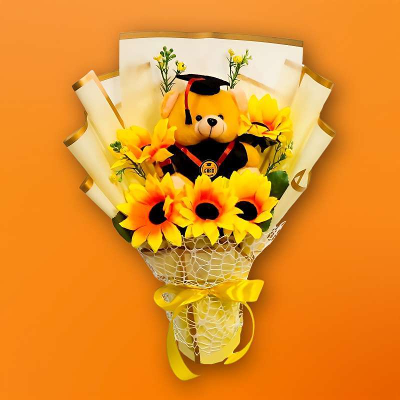 Jual BOUQUET BUKET WISUDA BONEKA WISUDA BUNGA MATAHARI / KADO WISUDA ...