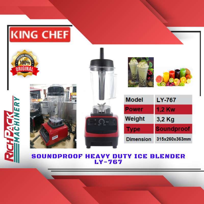 Jual KINGCHEF LY-767 Soundproof Heavy Duty Ice Blender di Seller RICHPACK MACHINERY - Cempaka ...