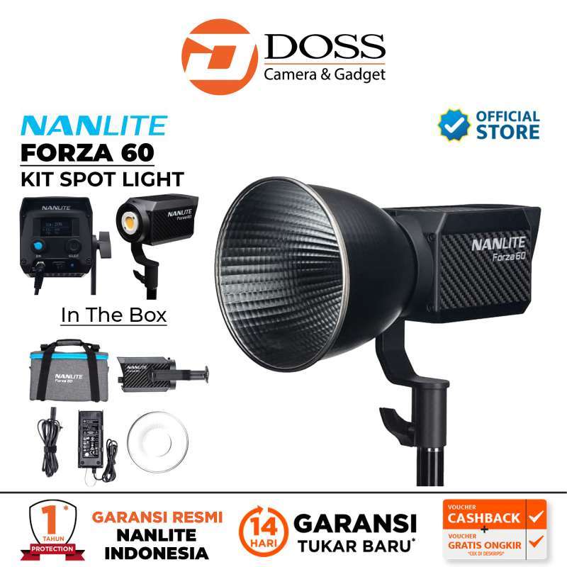 Jual Nanlite Forza 60 Kit Spot - Nanlite Forza 60 LED Monolight di ...