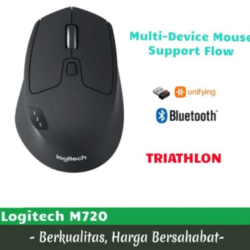 Jual Logitech M720 Triathlon Multi-Device Bluetooth Wireless Mouse Flow ...